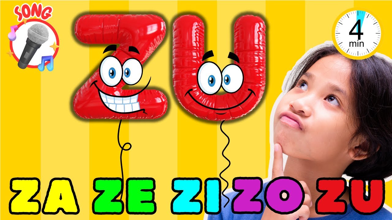 LA LETTERA Z | LE SILLABE ZA ZE ZI ZO ZU | CANZONE PER BAMBINI DAI 3 AI ...
