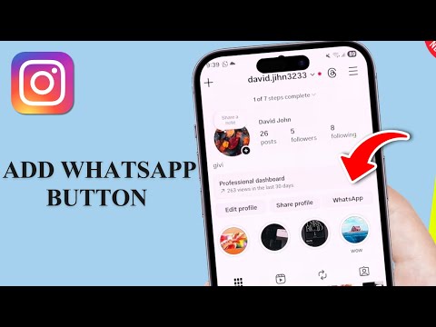 How to Add WhatsApp Button on Instagram Profile