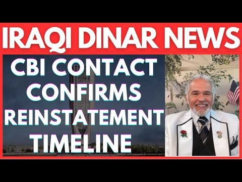 IRAQI DINAR CBI Contact Reveals New Timeline Update 💥 RV NEWS TODAY / Iraqi dinar news today ...