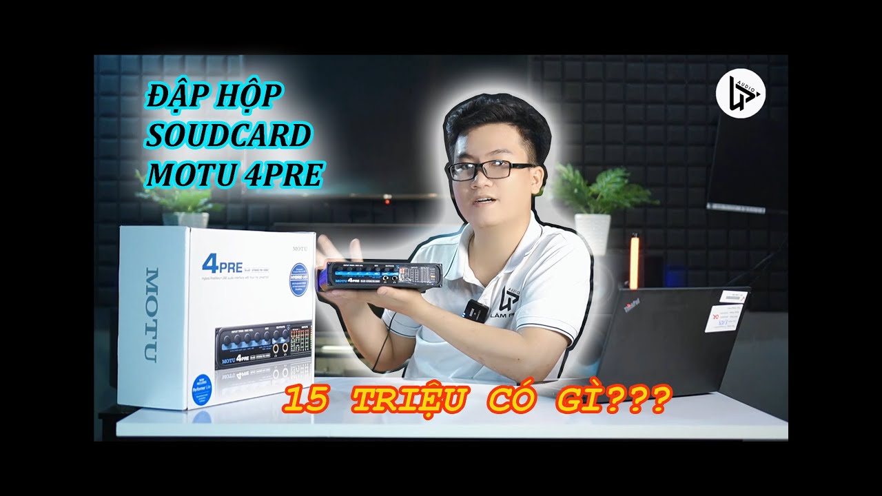 đập hôp review soudcard motu 4pre phân khúc 15 triệu đồng LPS - YouTube