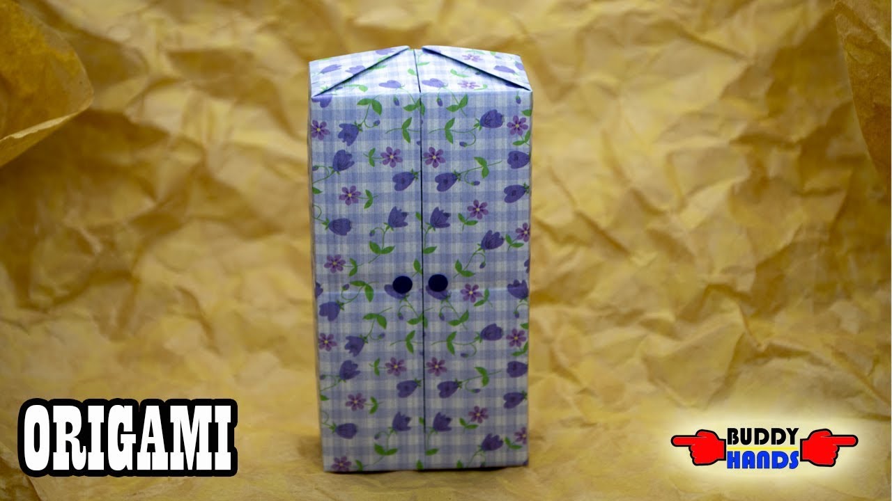 How to make easy ORIGAMI CLOSET(종이접기 옷장) - YouTube