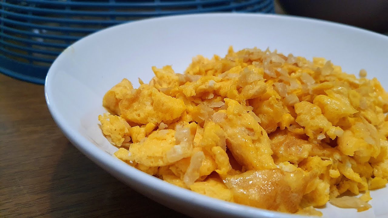 Scrambled Eggs With Preserved Sweet Radish (Chai Poh) | @DAPUR2020 ...