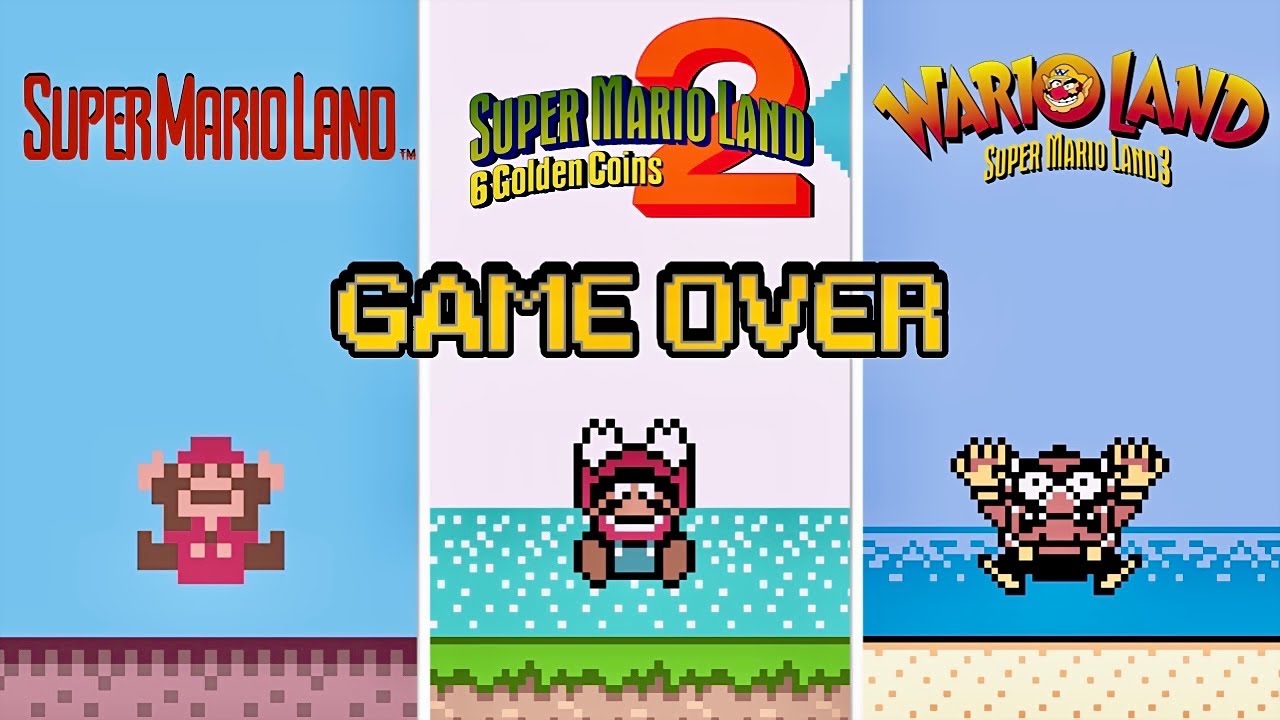 Evolution of Super Mario Land 1-2-3 Game Over Screens - YouTube