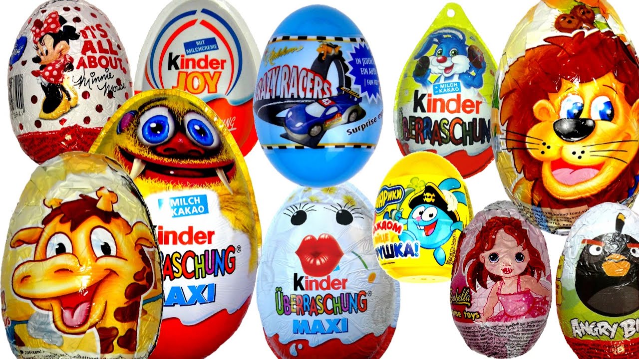 105 Kinder surprise, Surprise eggs Kinder Joy Easter Eggs super ...