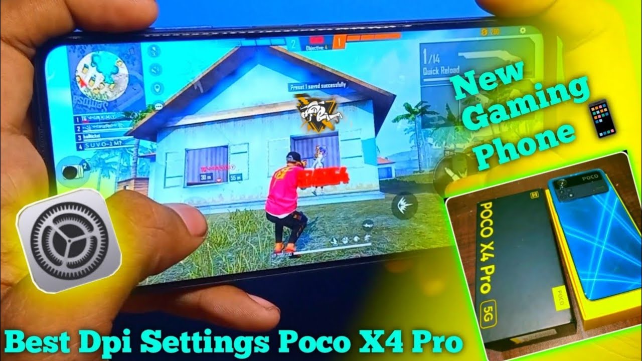 Poco x4 pro 5g Freefire Handcam gaming test, Max Dpi Setting ...