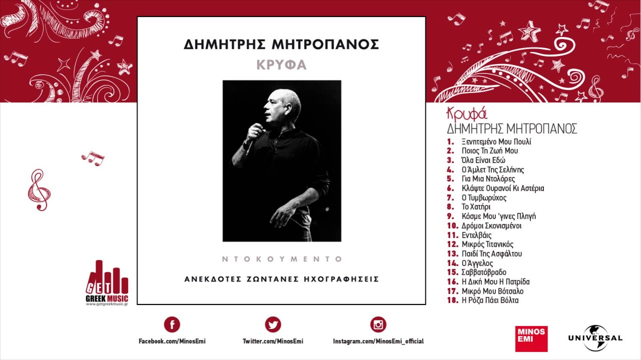Η Δική Μου Η Πατρίδα - Δημήτρης Μητροπάνος - YouTube