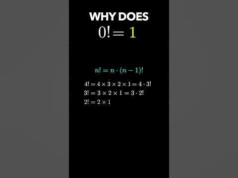 Why Does 0! = 1 - YouTube