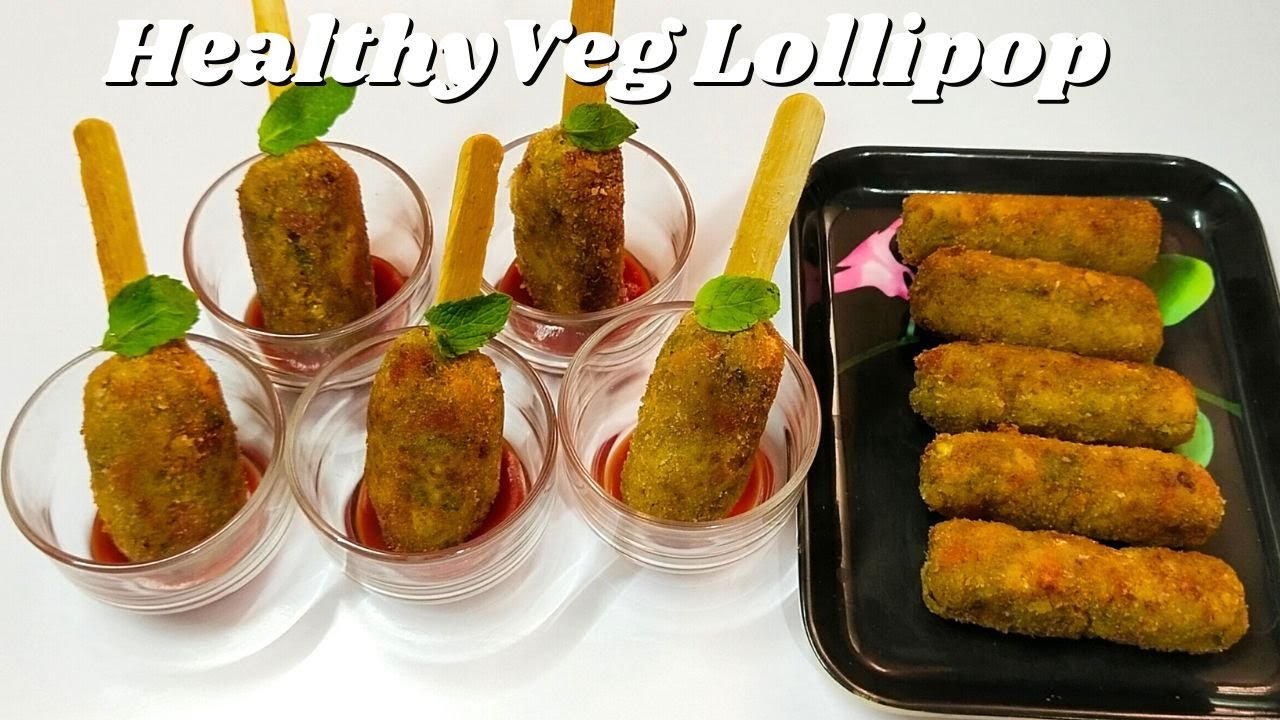 Healthy Veg Lollipop Recipe | Veg Snacks Recipe | How to Make Veg ...