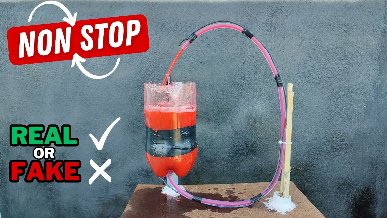 DIY / magic perpetual motion of water Making a non-stop waterfall with ...