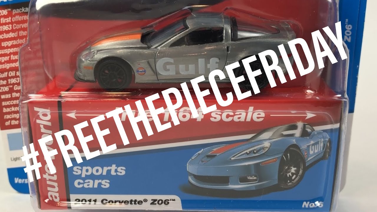 Free The Piece Friday - Auto World Ultra RAW Gulf Corvette - YouTube