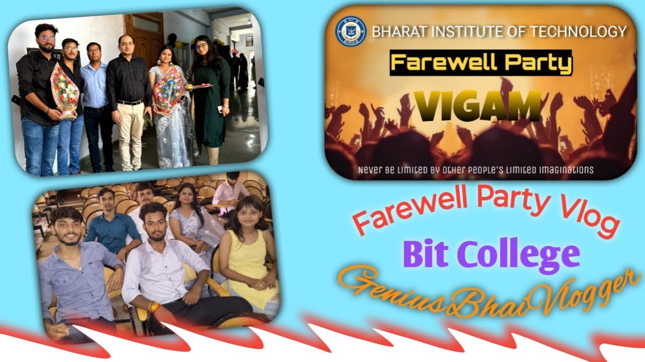 Farewell Party Vlog BIT College Meerut ||Dance and Full Enjoy with ...