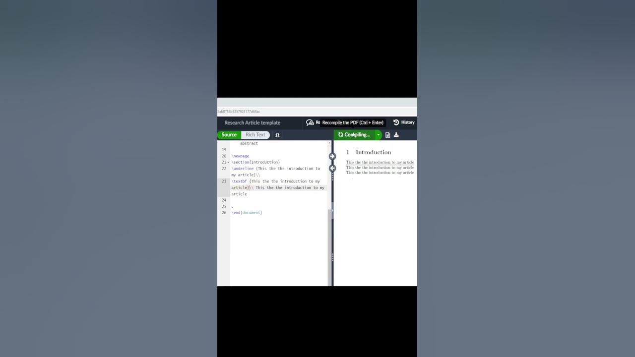 How to create Italics, bold and underlined format text in Overleaf ...