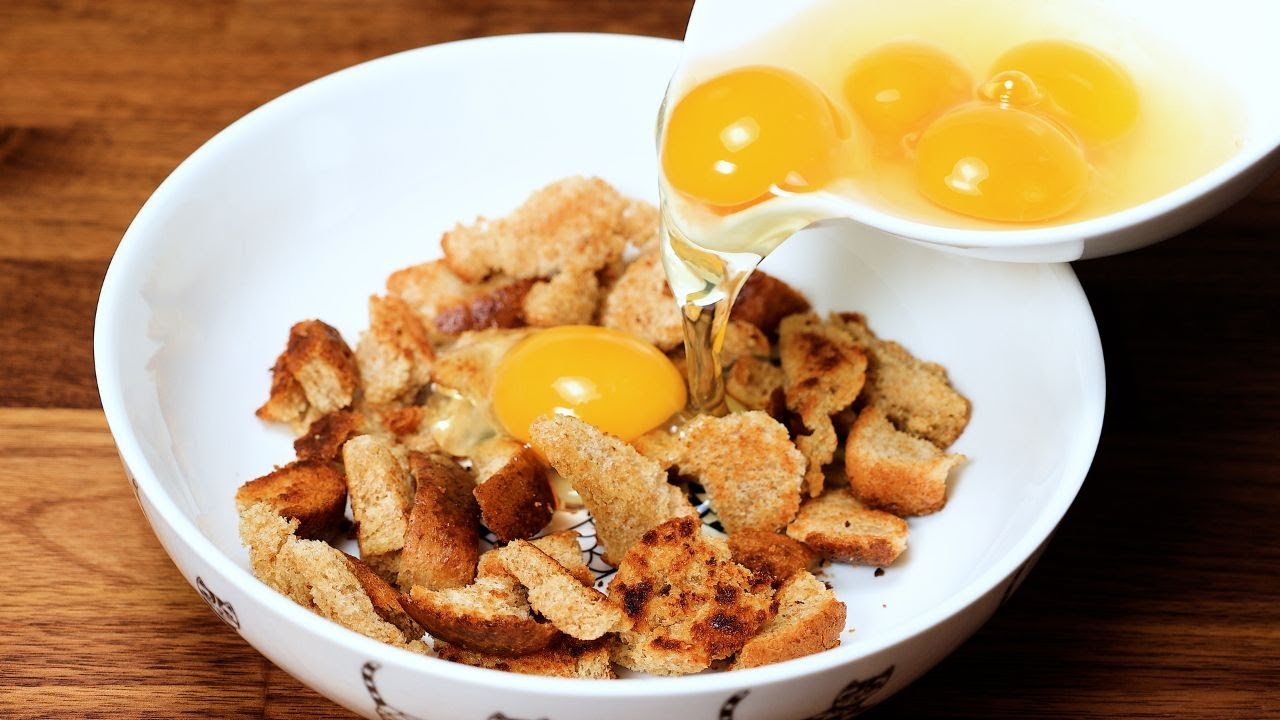 Just mix bread with 5 eggs and the results will be amazing! Simple and ...