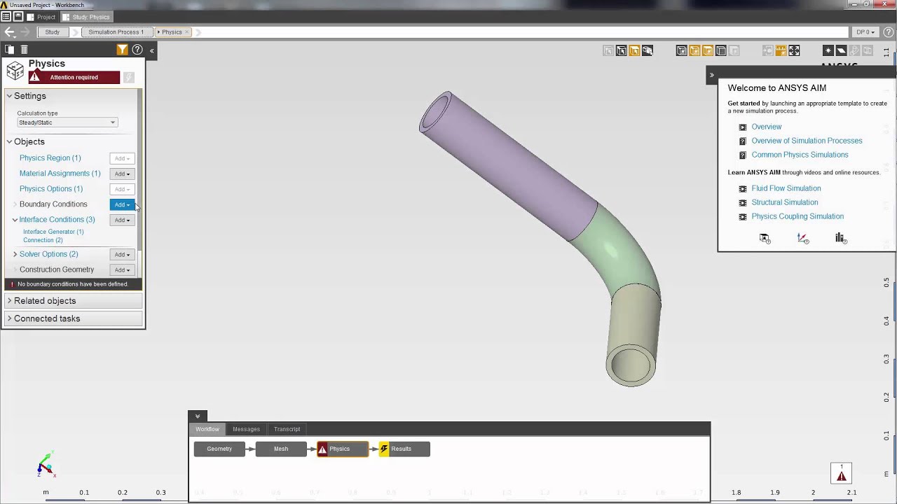 ANSYS AIM Static Structural Overview - YouTube