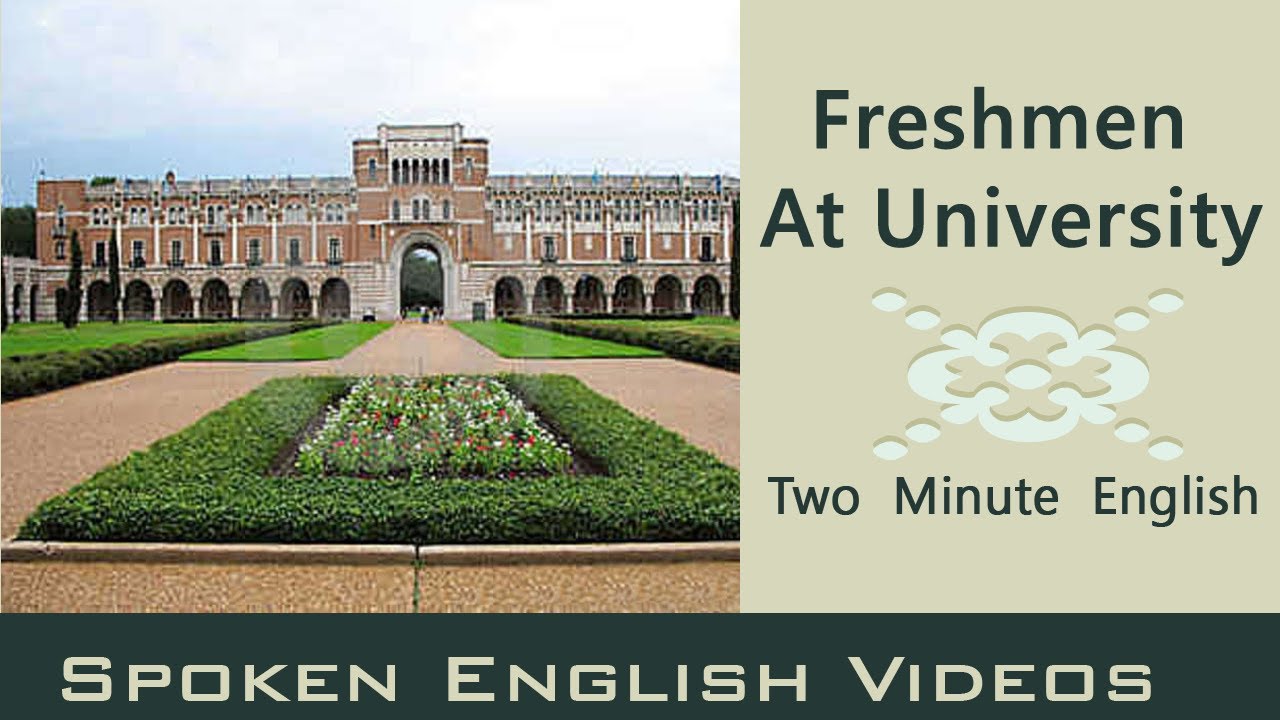 Freshmen at University - Education English - YouTube