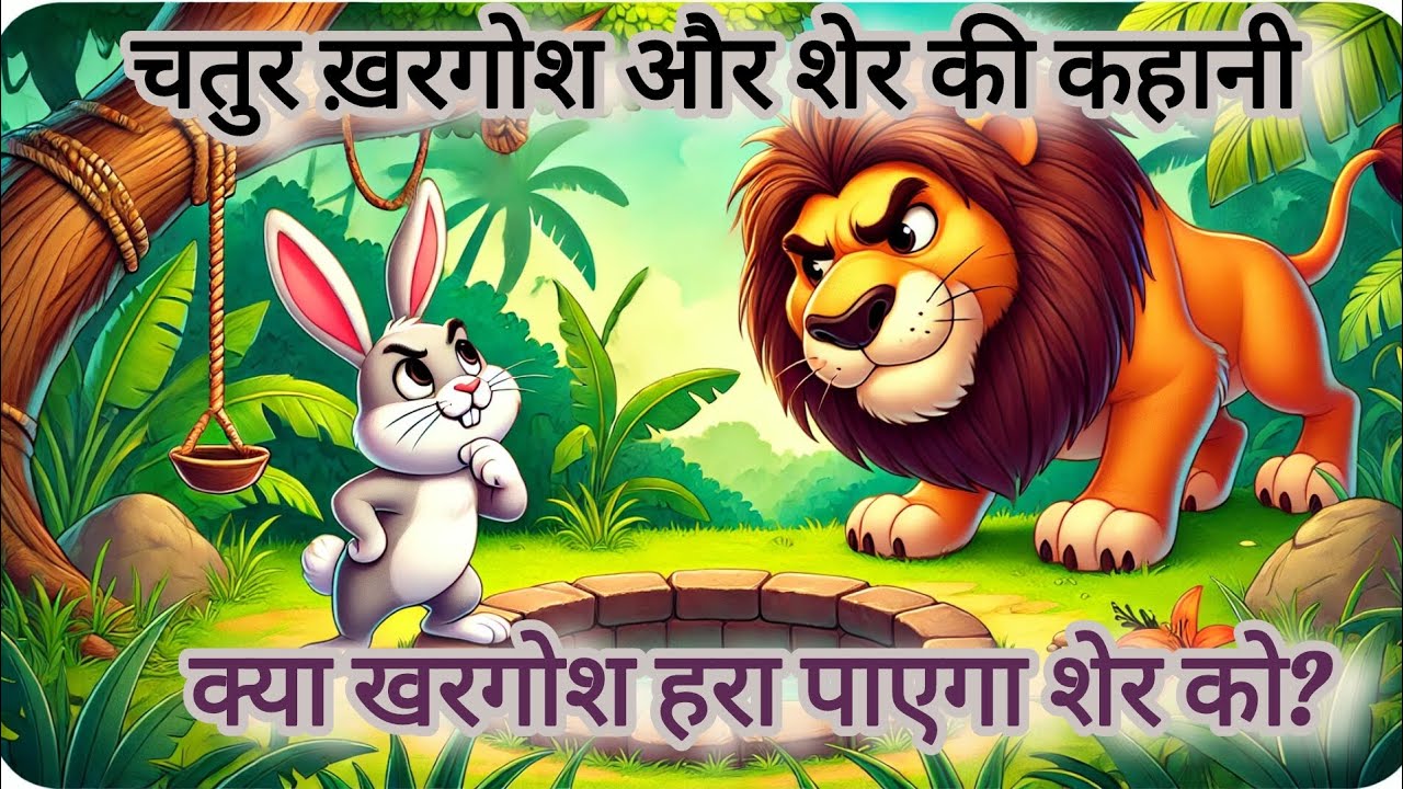 चतुर खरगोश और शेर की कहानी | Story of Wise Rabbit and Cruel Lion | क्या ...