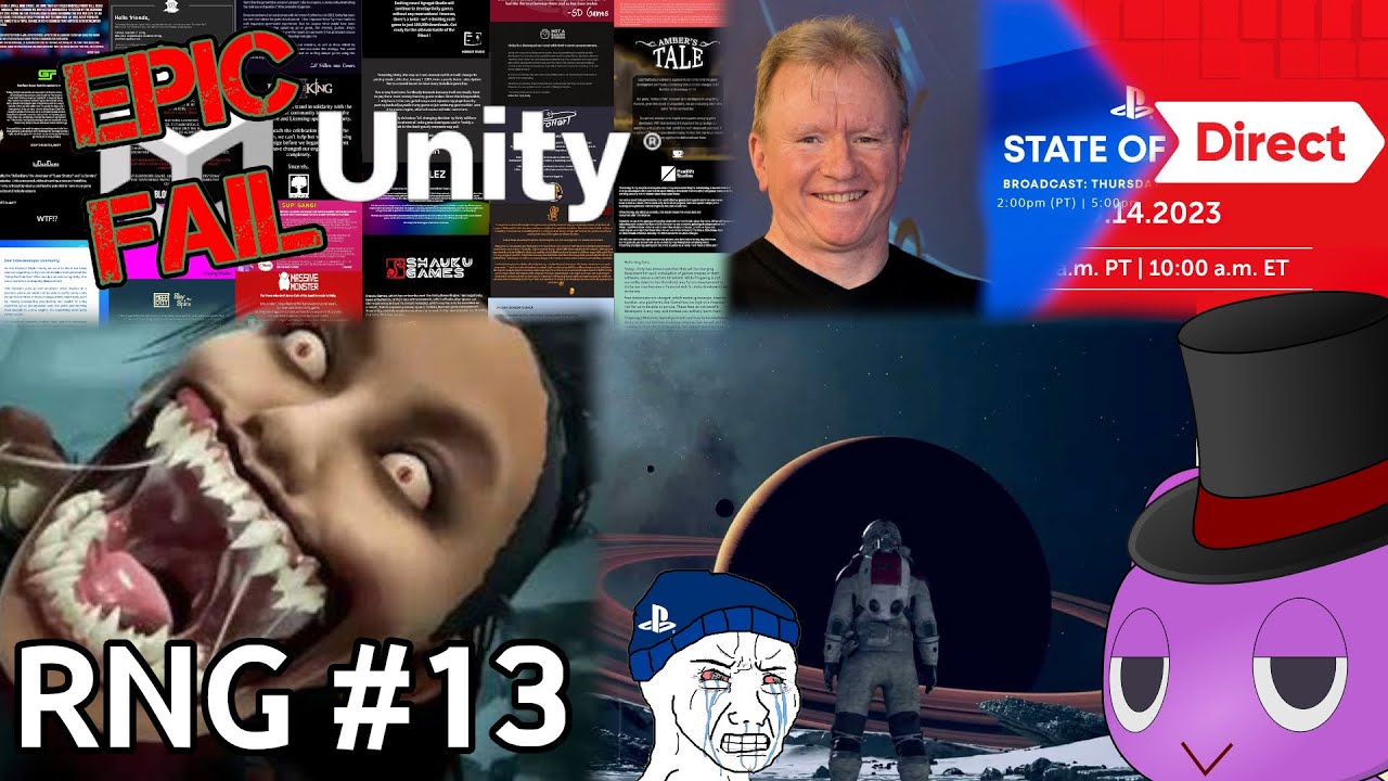 Many new games! Starfield release + SALT, Unity implodes, lame ...