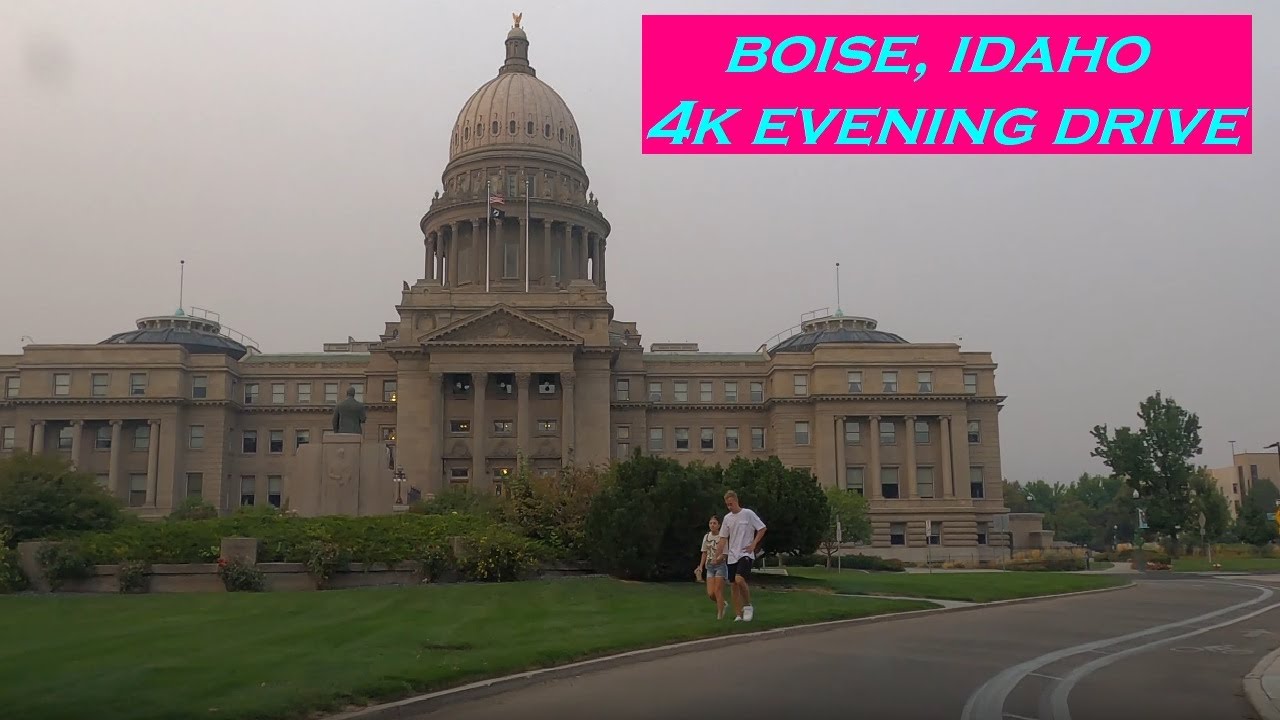 Boise, Idaho | 4k Evening Drive | City Tours - YouTube