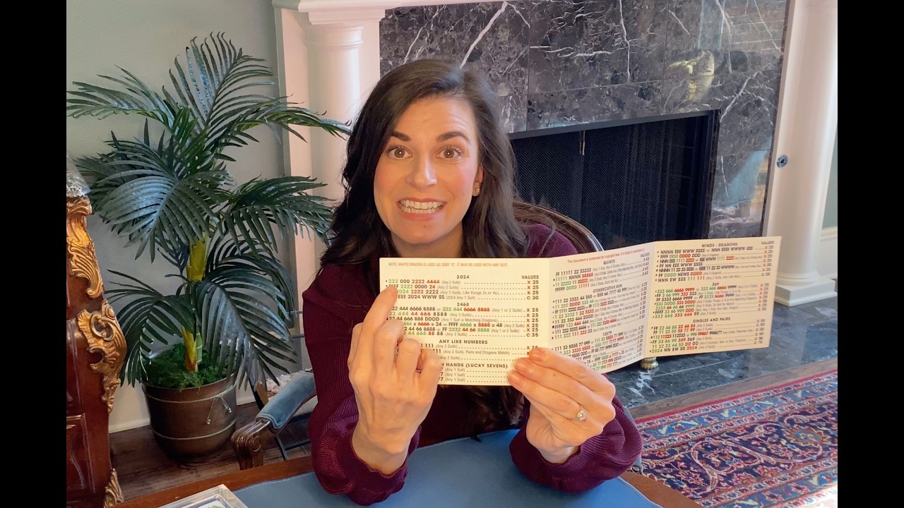 How to Play Mahjong: Learning the NMJL Card (American Mah Jongg) - YouTube