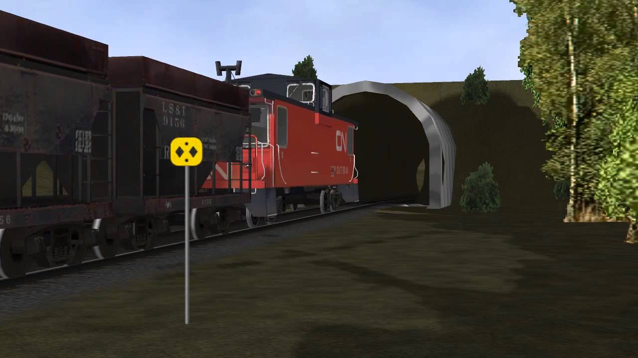 MSTS Open Rails CN WIDECAB @ MICHIGAN IRON - YouTube