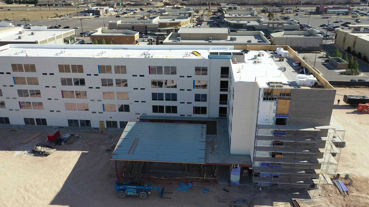 Lubbock Aloft Construction 12 15 2019 - YouTube