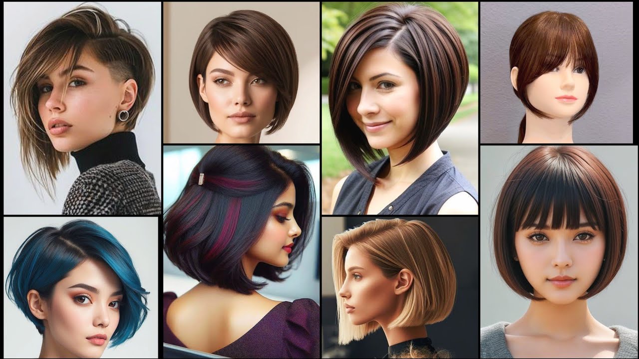 Latest Highlights Bob Haircuts & Tow Tone Hair Color ldeas For Women ...