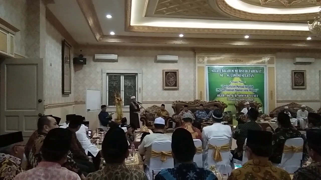 AGH. Baharuddin HS. M.Ag dalam Silaturrahim Tarekat Se-Sulsel bersama ...