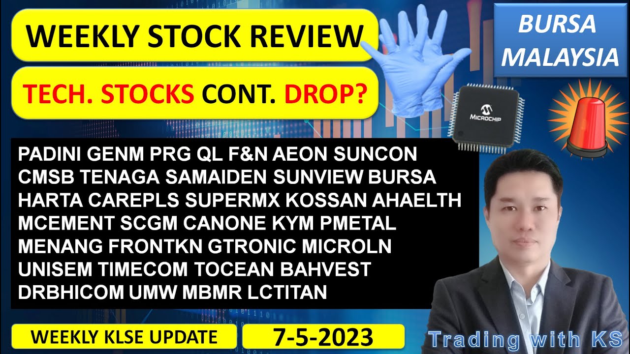 Weekly KLSE BURSA Update - 7-5-2023 💥TECH. STOCKS CONT. DROP? 💥PADINI GENM PRG QL F&N AEON ...