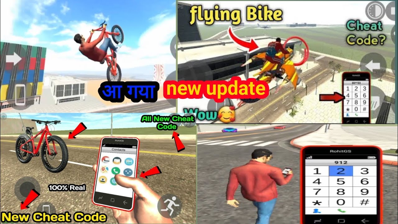 New Cycle Cheet code Multiple Cheet Codes🤑|| Cycle हवा में उड़ाने की Trick🧐 Indian Bike ...