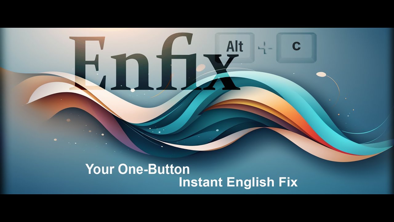 Enfix - Fix your English with 1 tap! - YouTube