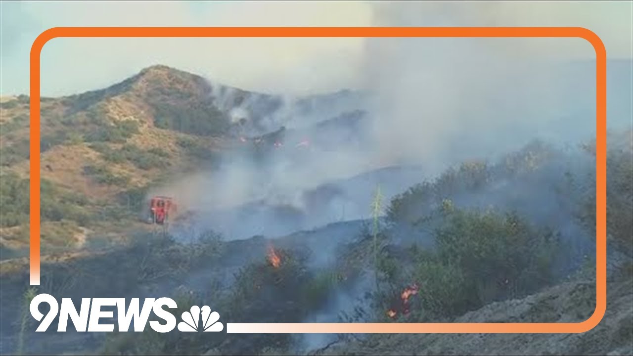 Post Fire Burning 15,000 Acres in Northern Los Angeles County - YouTube