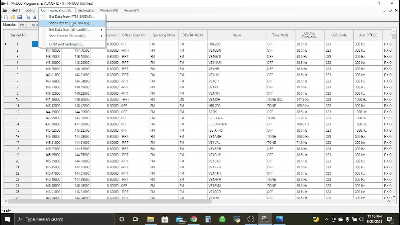 Programming FTM-300 Using SD Card - YouTube