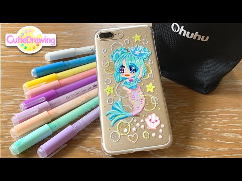 Customizing Phone Case with Ohuhu Acrylic markers 40PC/Gacha club/