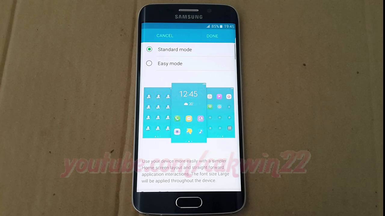 Android Lollipop : How to enable or disable Easy mode on Samsung Galaxy ...
