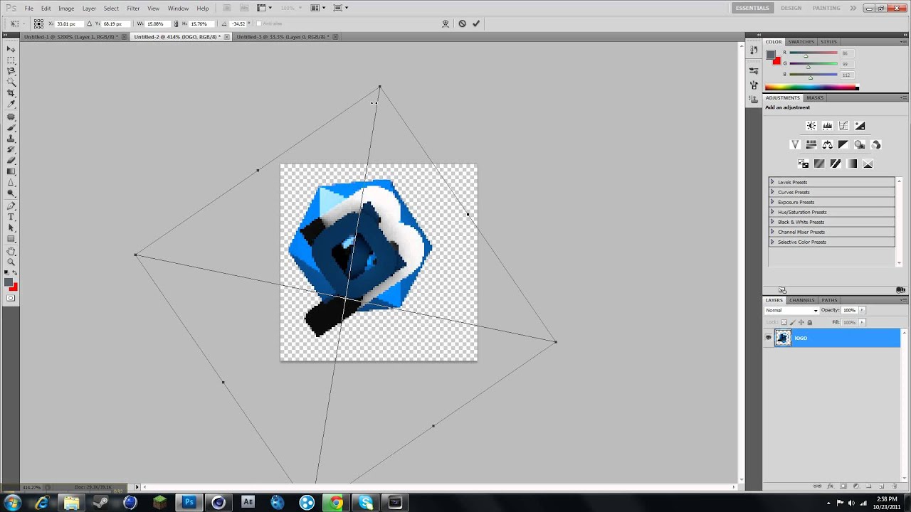 Pattern Tutorial 3# Your logo pattern - YouTube
