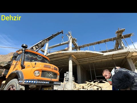 Agha Ghorban-Ali’s trip to the new house, unloading sand, and roofing Hossein’s house.