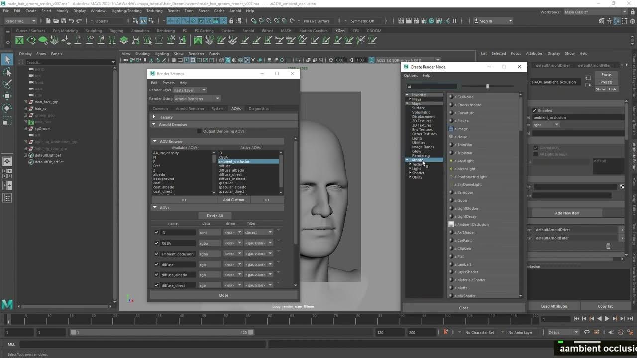 01 Introduction Maya Grooming xGen Interactive Grooming Rendering - YouTube