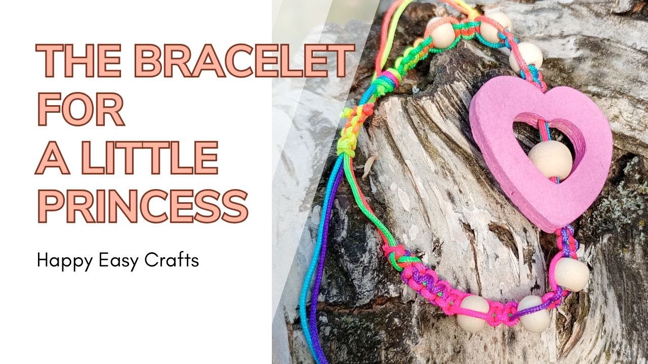The Bracelet for a little Princess DIY Tutorial | macrame Bracelet, for ...