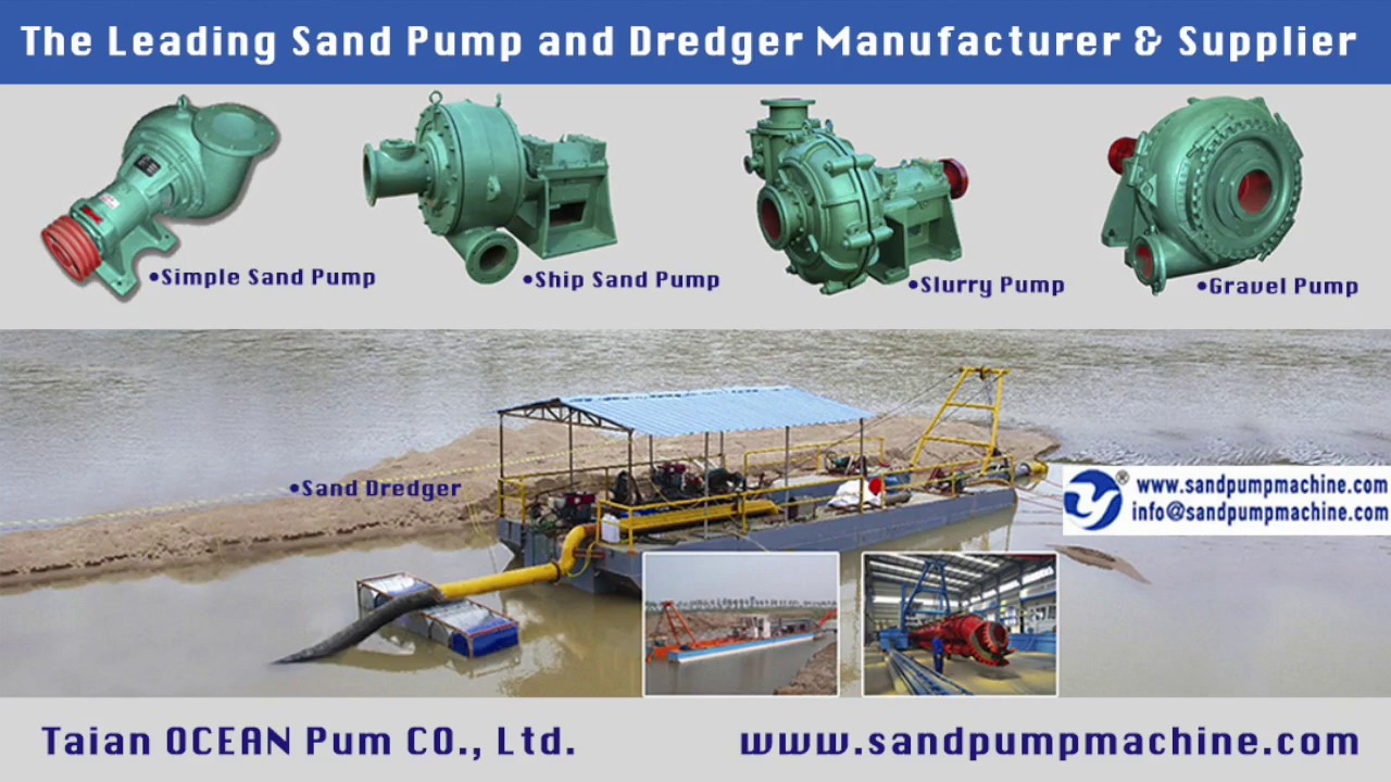 heavy duty big particle gravel sand pump - YouTube