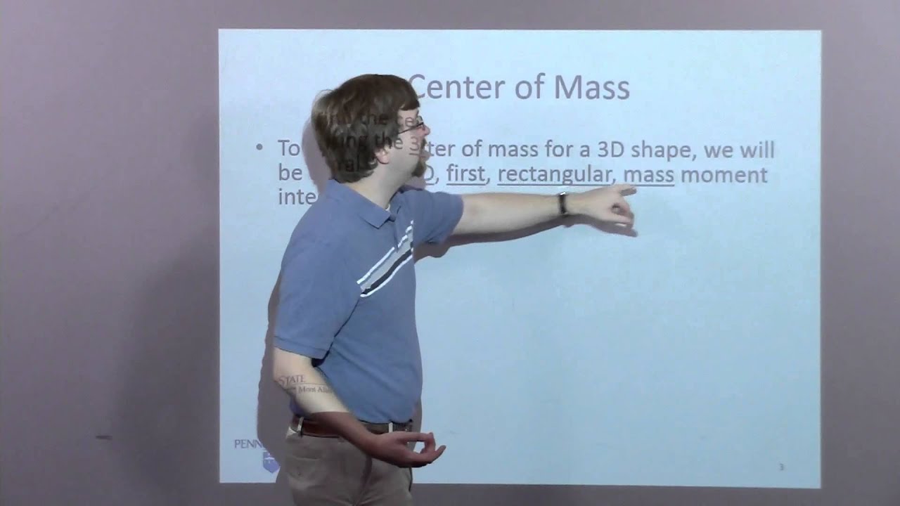 Center of Mass via Integration - Adaptive Map Video Lecture - YouTube