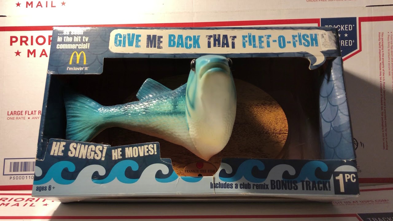 Gemmy McDonald's Frankie The Fish - Animated Singing Fish - YouTube