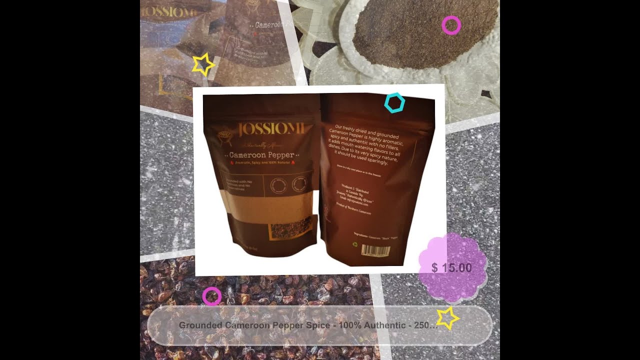 Grounded Cameroon Pepper Spice - 100% Authentic - 250g(8oz) - YouTube