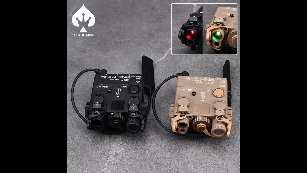 Tactical DBAL A2 Red Green Single Laser Battery Box Cr123a And NO IR ...
