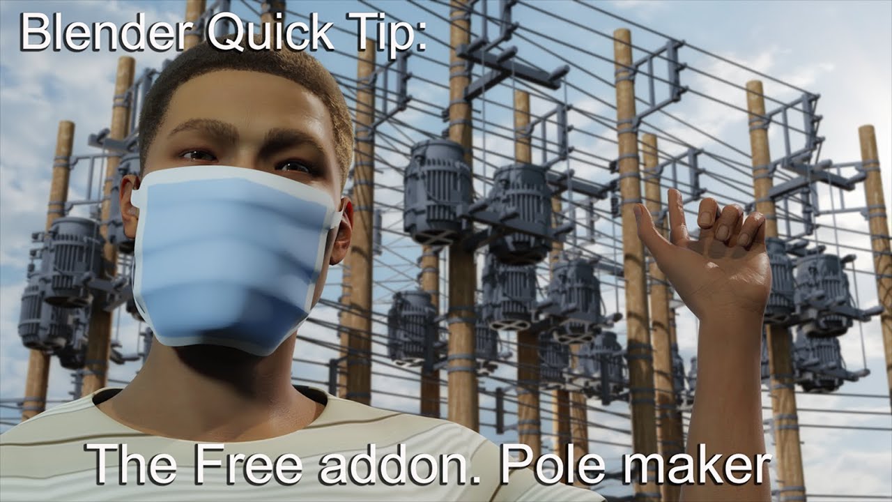 Blender Quick Tip: The free pole maker addon. - YouTube