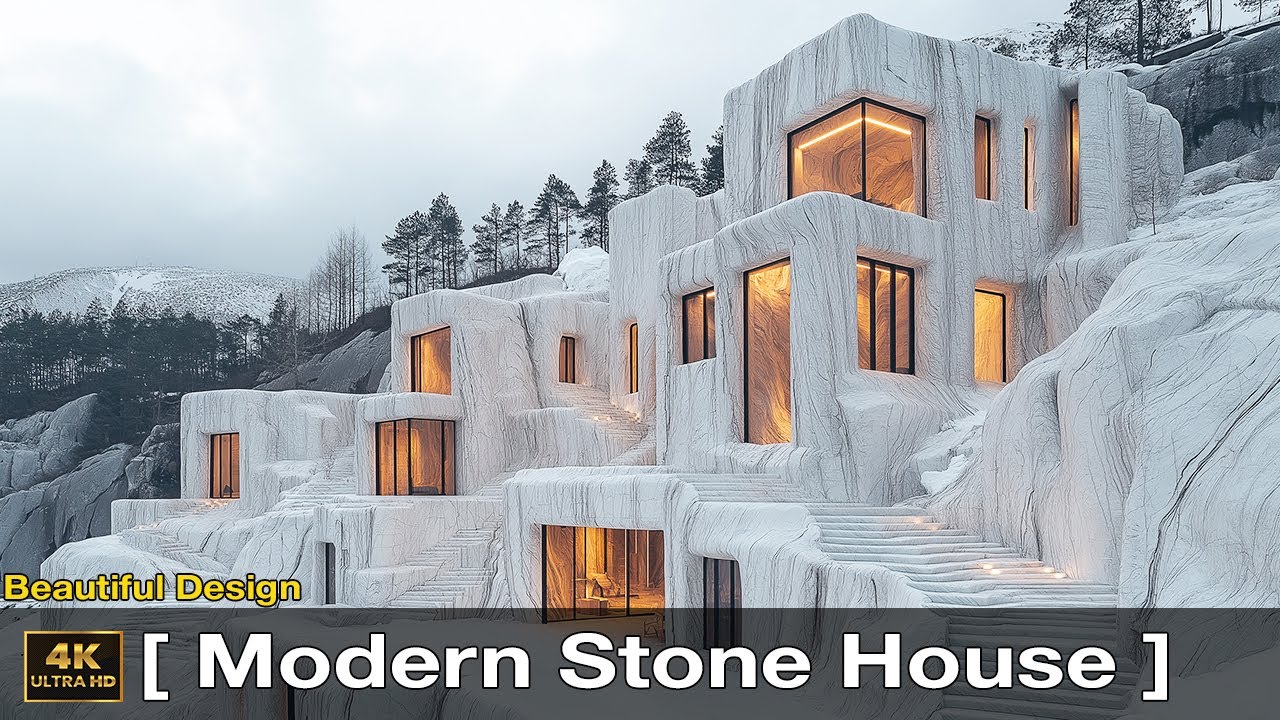 A Beautiful Stone House: Modern House Design In The World, Unique ...