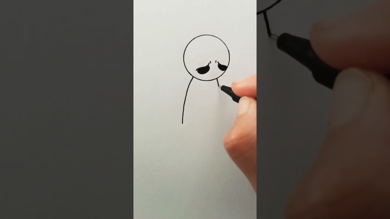 Imagenes De Dibujos Tristes Cómo Hacer Un 🎨🖌Dibujo De Tristeza