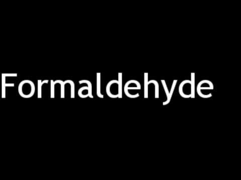 How to Pronounce Formaldehyde - YouTube