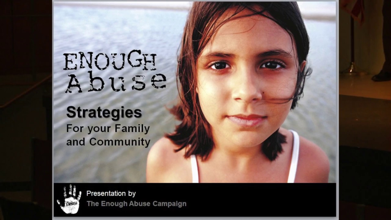 Enough Abuse Strategies for your Family & Community - YouTube