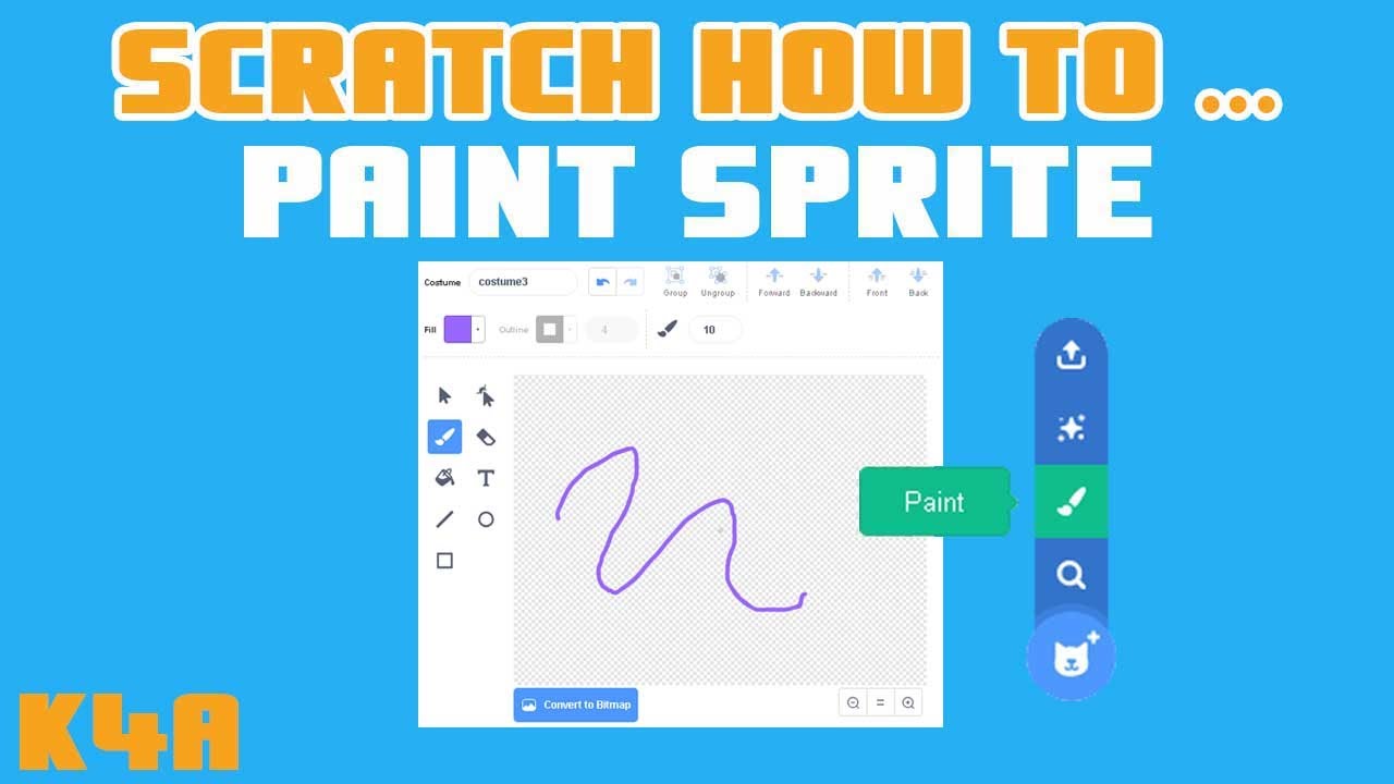 Scratch How To - Paint Sprite - YouTube