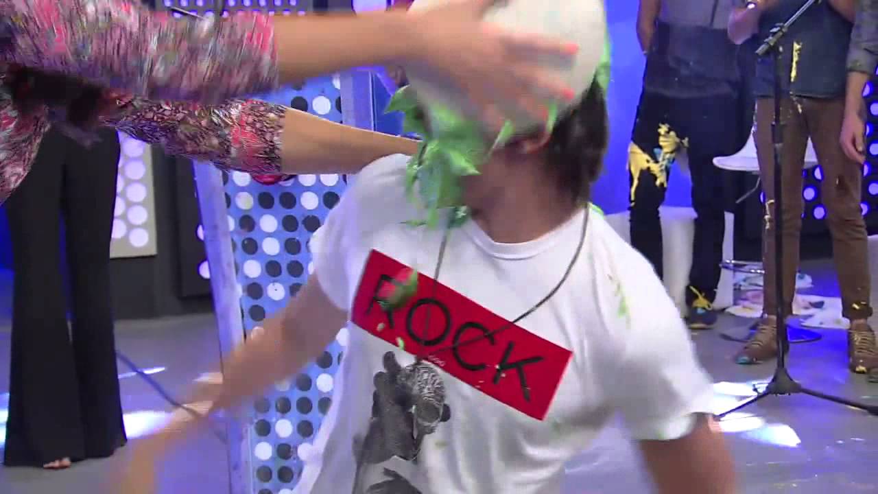 Handsome Model Getting Pied - YouTube